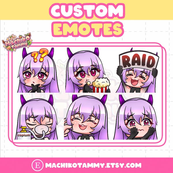 Custom Pngtuber Chibi, Pngtuber Model, Chibi Emotes, Discord Twitch ...