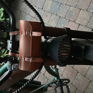 Bicycle Saddle Bag, Brown Vintage Leather Tool Bag, Motorcycle Saddle ...