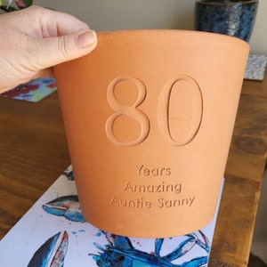 Personalised Birthday Flower Pot - Etsy UK