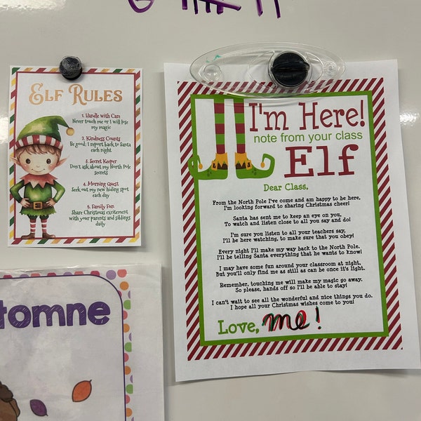 Editable Elf Rules Sign Printable Elf Arrival Do Not Touch Rules Signs ...