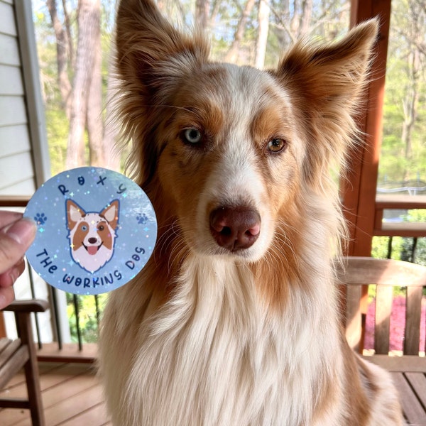 Stickers - Assistance Animals Save Lives - Personalize - I Met an ...