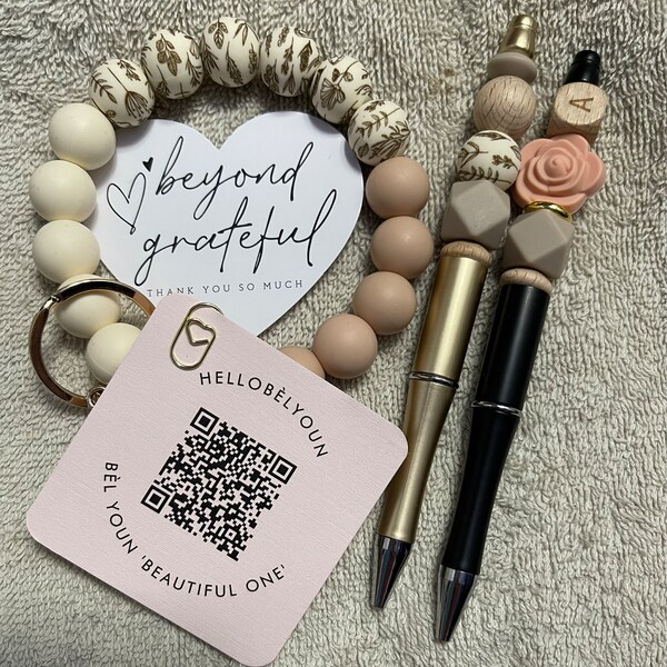 Pens | Matte Black | Silicone Beaded | Wood | Keychains | Gold | Rose ...