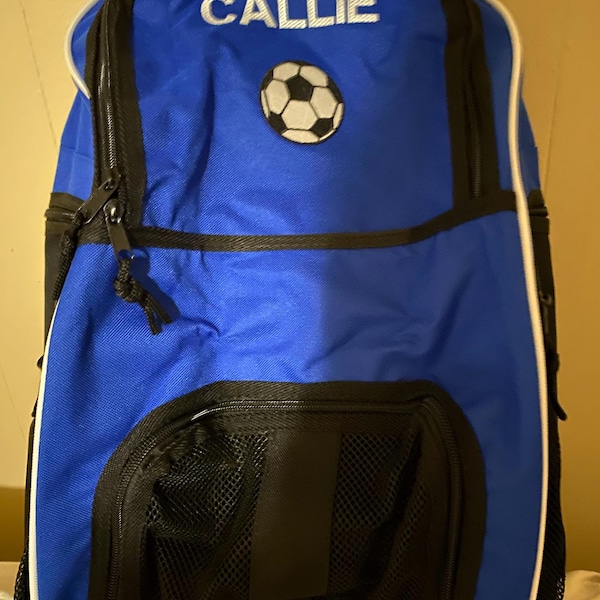 Personalized Volleyball Backpack With Name & Embroidered Volleyball ...