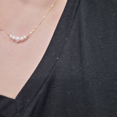 Real Freshwater Pearl Drop Earrings, Minimalist Pearl Dangle Earrings, Real Pearl Earrings ...