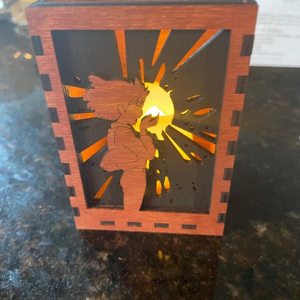 Fire Spirit Candle Lantern - Handmade Wooden Lantern - Etsy