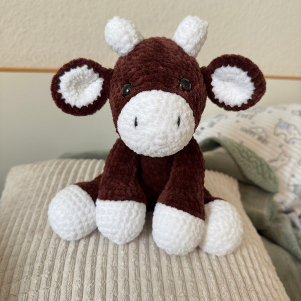 Colbie the Cow Amigurumi Crochet Pattern | Plush Cow PDF Tutorial ...