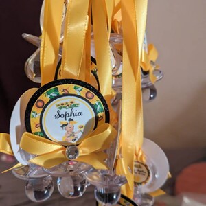 12 Baby Boy Prince Fresh 90s Hip Hop Themed Pacifier Necklaces Favors ...