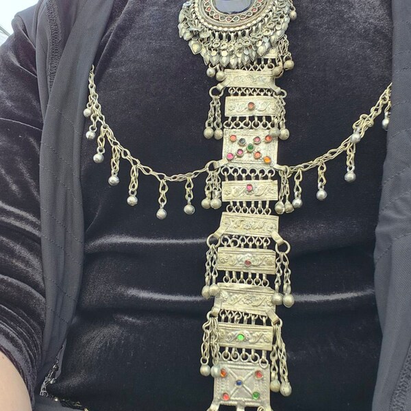 Beaded Kuchi Panel With Ties. (headdress, Boot Strap, Choker). - Etsy