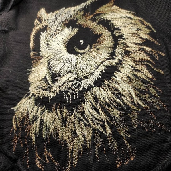 Owl Machine Embroidery Designs in the Night Series Realistic 5 Sizes to ...