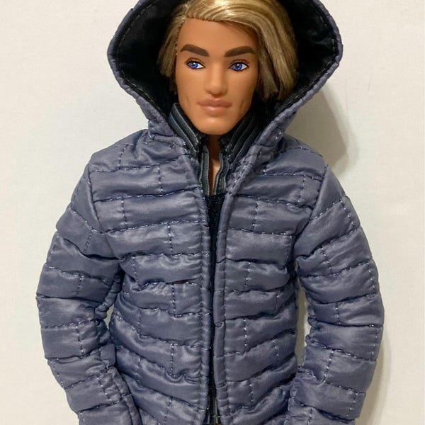 Doll Clothes Denim Jacket for Male Doll 12 Inch, Doll Clothes, Male ...