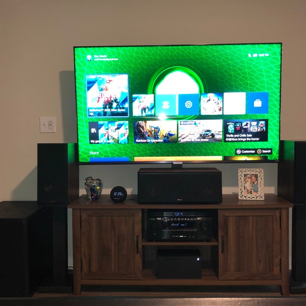 Audio Speaker Stands. Solid Wood. Movie Sound. Boom Box Speakers Stand ...