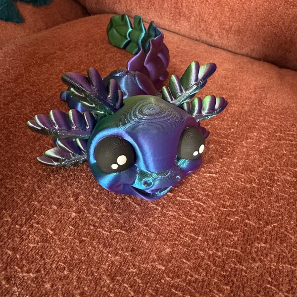 Mini Dragon STRAW TOPPER 3D Printed Fidget Toy for 10mm Straws (fits ...