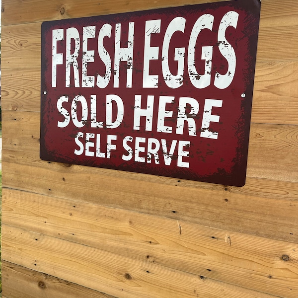 Fresh Eggs Sign, Rustic Egg Sign, Chicken Eggs Sign, Chicken Coop Sign ...