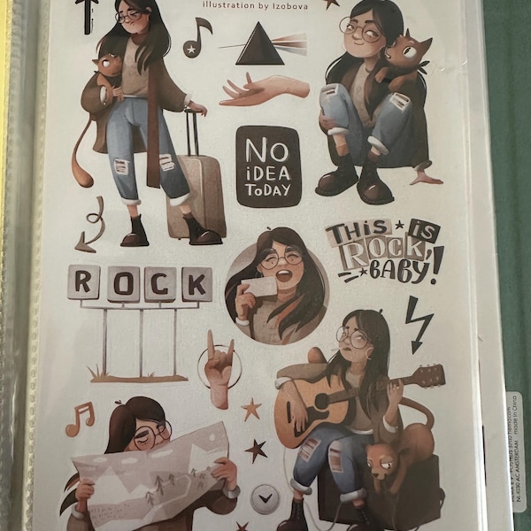 Mini Stickersheet Music Vinyl Record Sticker Small Sticker Pack Mom ...