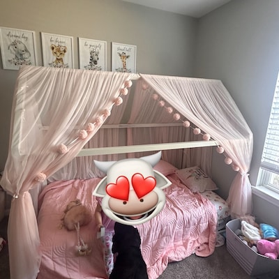 Turquoise Canopy, Chiffion Baldachin, Kids Ceiling Hanging Tent, Canopy ...