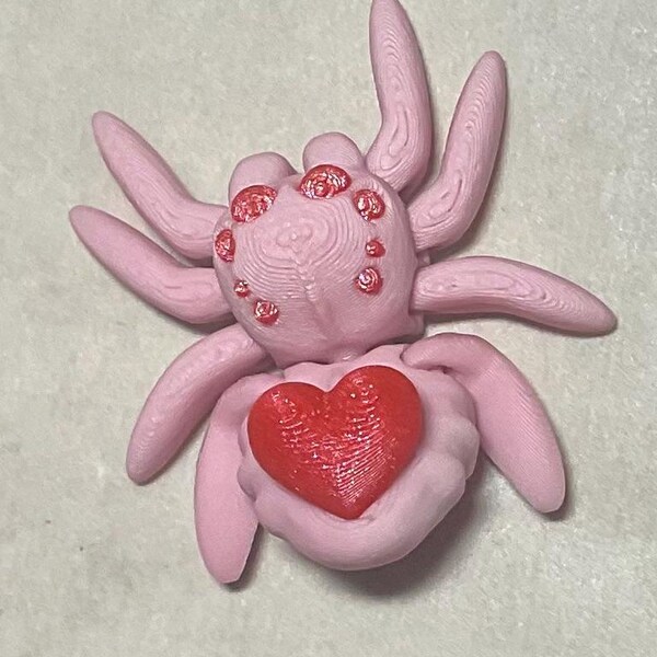 3D Printed Turtles Dream Floral Spider Glow Fidget Articulated - Etsy
