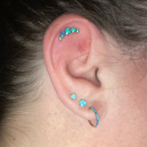 Titanium Helix Cluster With Flatback , Many Colors to Choose From ...