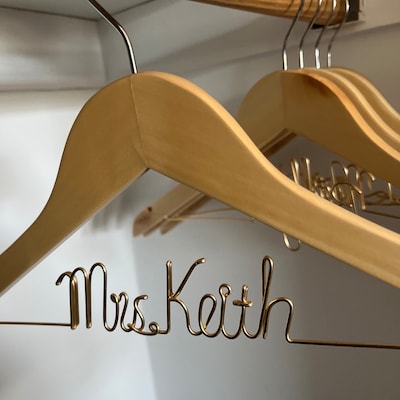 Bride Robe Hanger, Bridesmaide Dress Hanger, Bachelor Party Gift ...