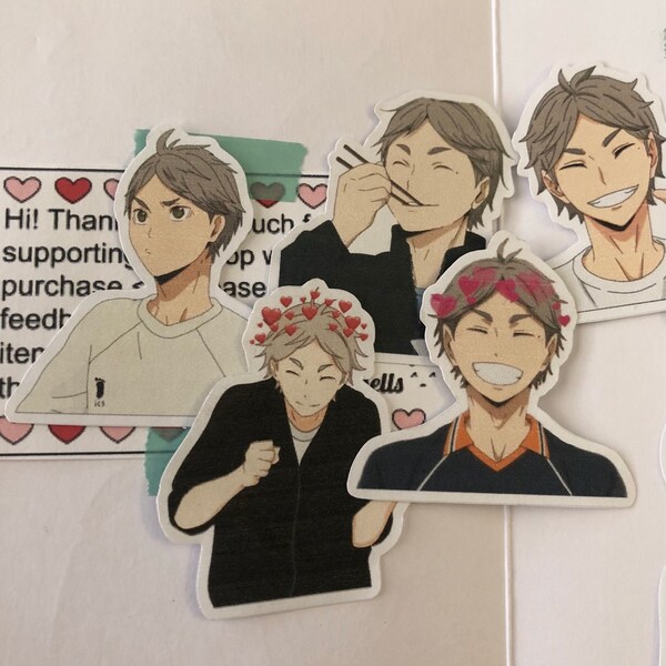 Haikyuu Suga/daichi Stickers - Etsy