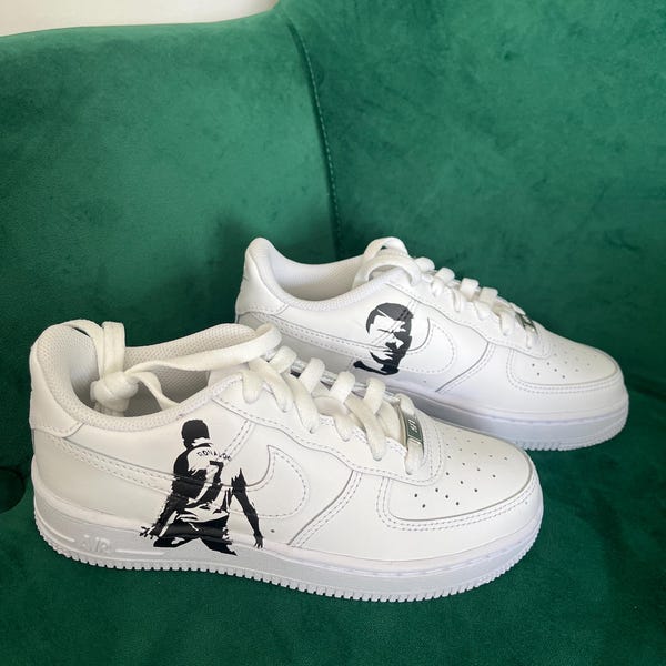 Sesame Street Elmo Cookie Monster Inspired Air Force 1 Trainers ...
