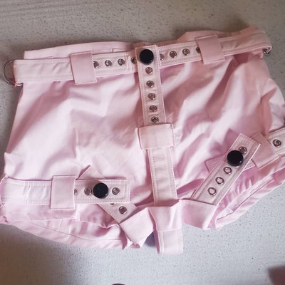 Pink Heavy Duty Lockable Diaper Cover Pants Anti Diaper Removal ...