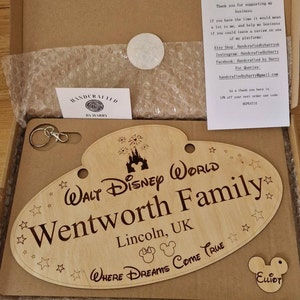 Disney Themed Pram Sign Stroller Sign Personalised Push Chair Sign ...