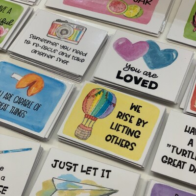 Printable Kindness Cards Set 3: Inspirational Messages for Spreading ...