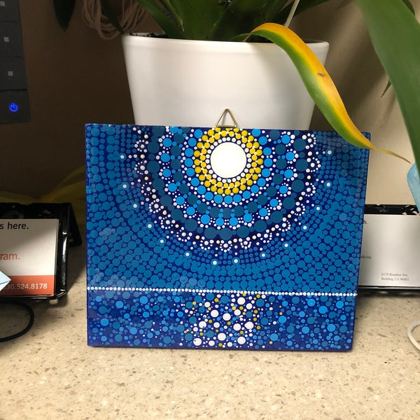 Dot Mandala Box, Painted Mandala Box, Mandala Trinket Box, Wooden ...