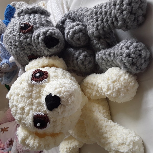 Reggie Pup Snuggler *ENGLISH* PDF Crochet Pattern Amigurumi Handmade ...