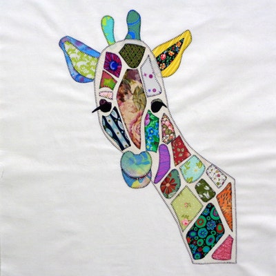 Giraffe Applique Pattern Jill the Gorgeous Scrappy Gentle - Etsy Canada