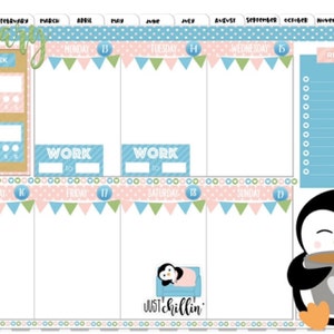 Penguin Parade Digital Sticker Mega Bundle Goodnotes & iPad Winter ...
