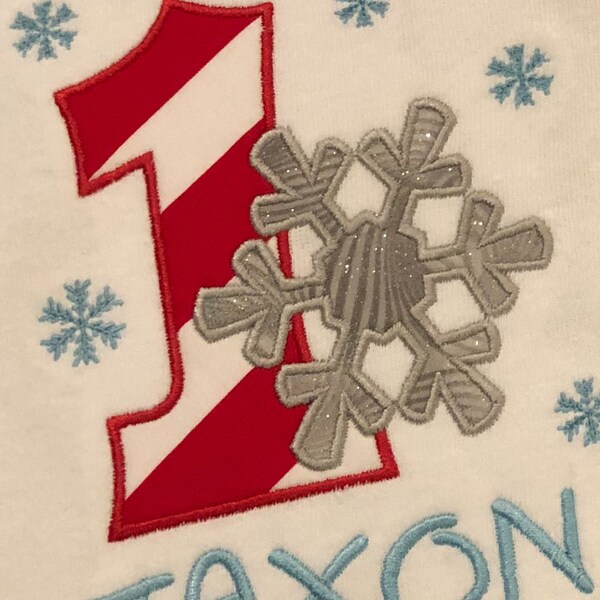 Snowflake Number 1 Applique Machine Embroidery Design NO:0478 - Etsy