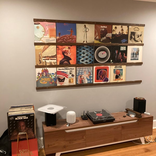 Vinyl Record Storage Shelf | Wall Mounted Record Holder [aspen] - Etsy