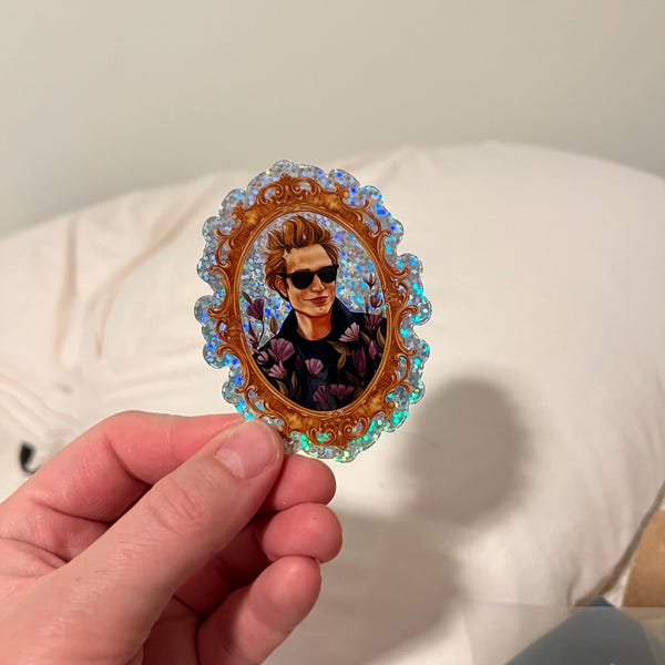 Sparkly Edward Cullen Twilight Glitter Sticker - Etsy