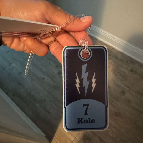 Custom Sports Team Bag Tag, Bag Tags for Football, Hockey, Baseball ...