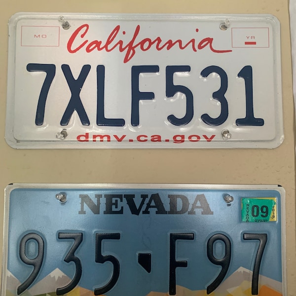 License Plate Pick Your State, All Authentic License Plates, Real ...