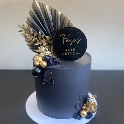 Milestone Happy Birthday Cake Topper 50th 30th Birthday Cake Topper ...