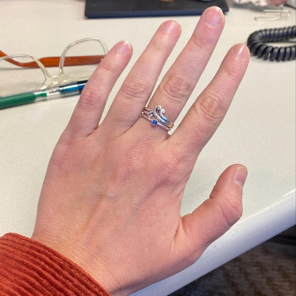 Sleeping Beauty Turquoise Ring/ 14k Gold Filled Stacking Turquoise Ring ...