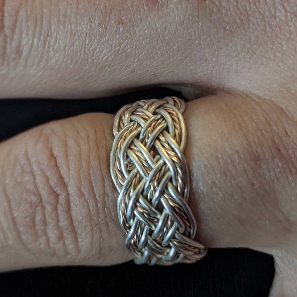 Turks Head Ring in Fine Silver - Etsy