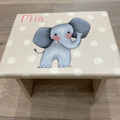 Kids Step Stool, Elephant Step Stool, Wildlife Step Stool, Kids Foot ...