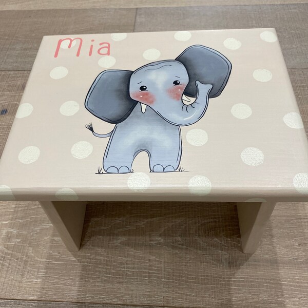 Kids Step Stool, Elephant Step Stool, Wildlife Step Stool, Kids Foot ...