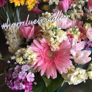 Custom Hashtag Cake Topper / Custom Birthday Cake Topper/ - Etsy