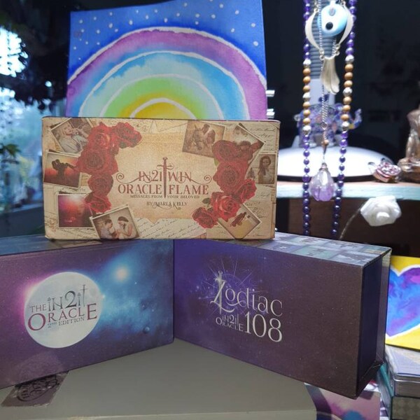 360 Oracle Card Deck Set – In2it Oracle & Zodiac Decks With Keywords ...