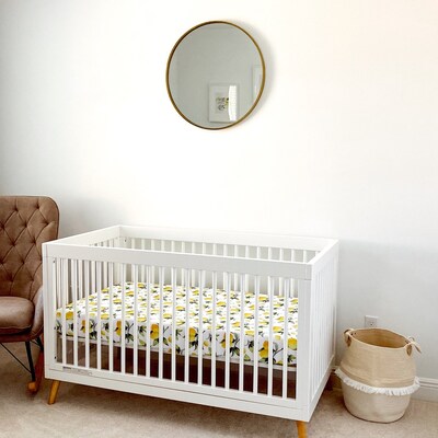 Pink Toile Crib Sheet Pink Floral Crib Sheet Girls Baby Bedding Set ...