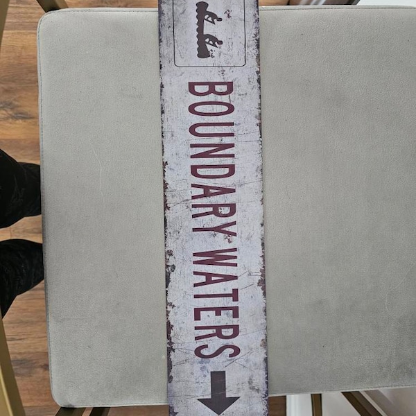 Boundary Waters Arrow Sign - Boundary Waters Sign - Custom Directional ...
