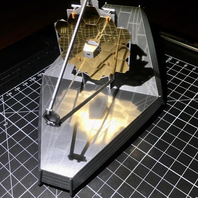 James Webb Space Telescope Model Kit Laser Cut, Illustrated ...