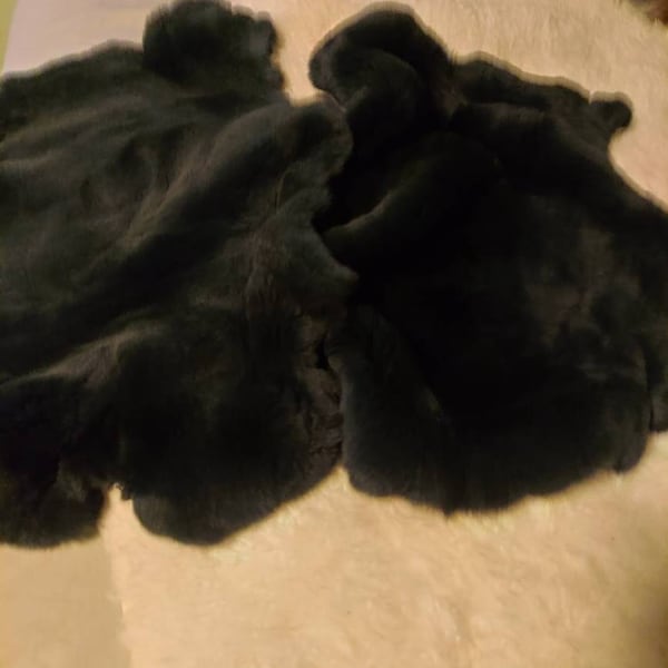 Real Rex Rabbit Fur Throw Blanket Rug, Sofa Throw Rug, Luxury Blanket ...