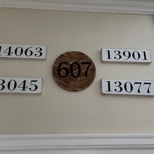 Framed Round House Number Sign House Number Plaques House - Etsy