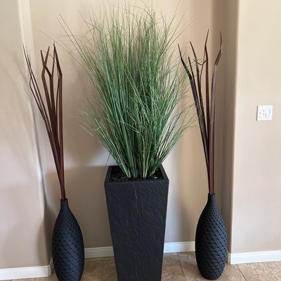 40 Black Cacho Palm Grass/branches/centerpiece Decor/ Winter Wonderland ...