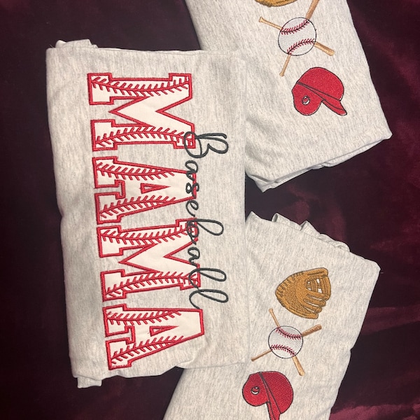 Baseball Embroidery Design 5 Sizes, Game Day Baseball Embroidery Design ...